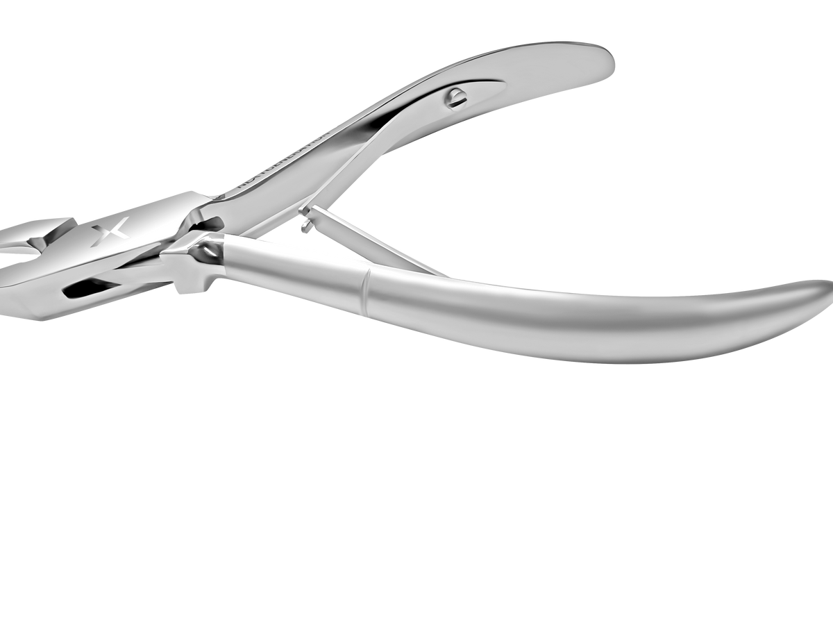 Straight Fine Pointed Nipper - (Polished Steel/Grey Sandblasted Handle ...
